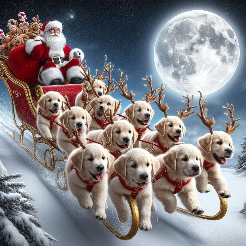 SANTAS NEW SLEIGH GUIDES - AI Generated Artwork - NightCafe Creator