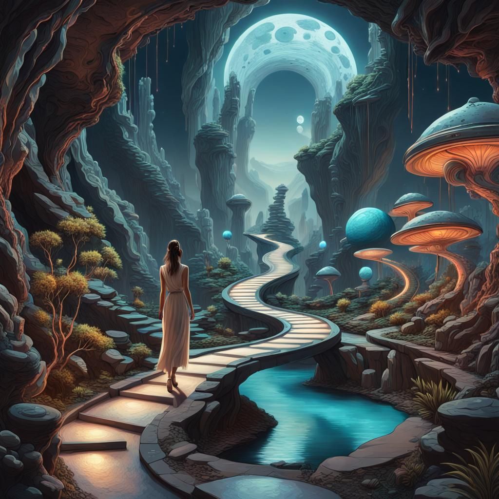 The Unknown Path. - AI Generated Artwork - NightCafe Creator