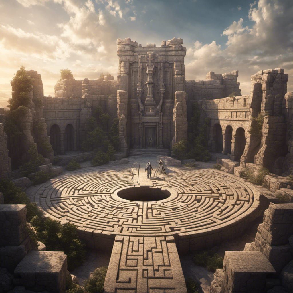 Maze to another world - AI Generated Artwork - NightCafe Creator
