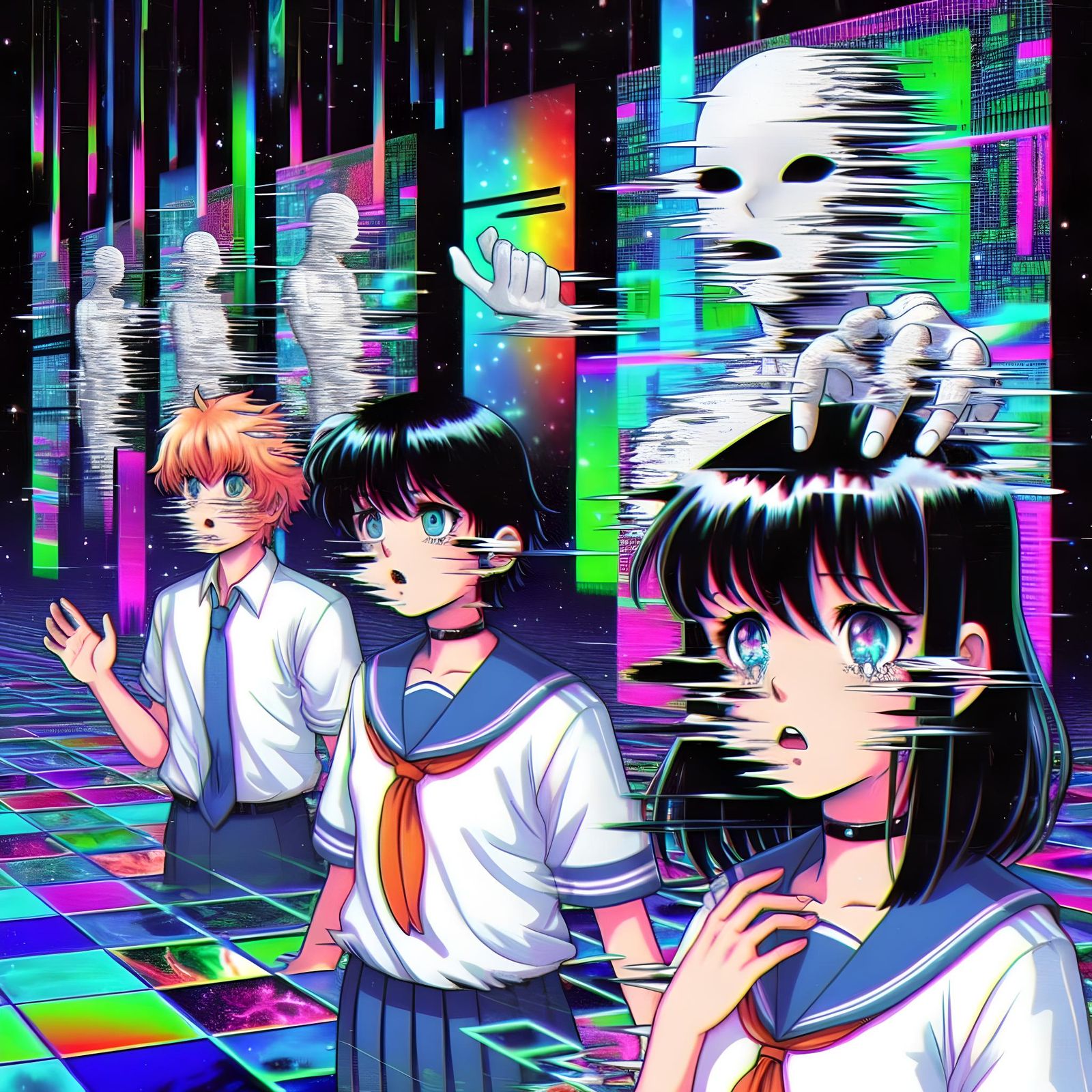 matrix mob - AI Generated Artwork - NightCafe Creator