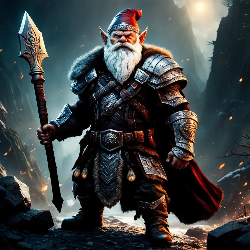 Gnome barbarian warrior - AI Generated Artwork - NightCafe Creator