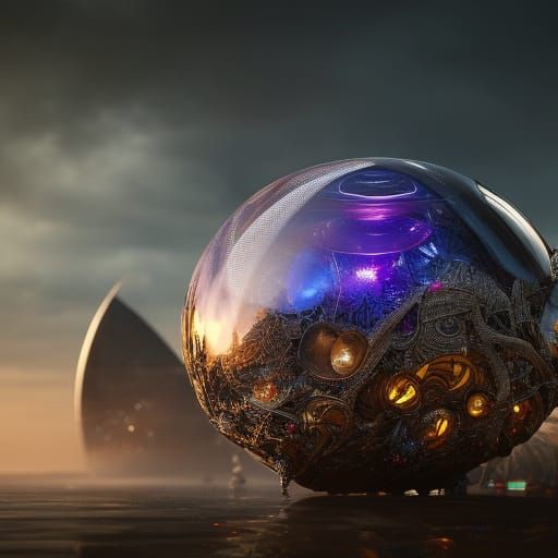Alien Easter egg ready to hatch! - AI Generated Artwork - NightCafe Creator