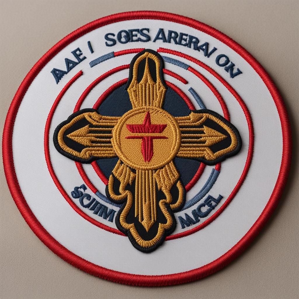 Service patch Embroidery - AI Generated Artwork - NightCafe Creator