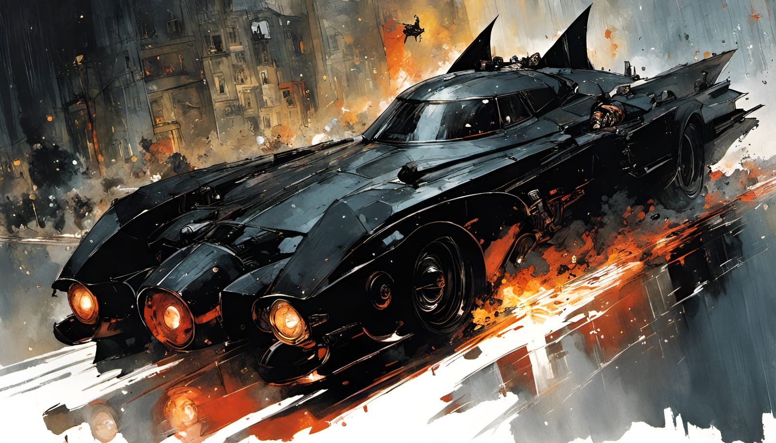 The Batmobile… - AI Generated Artwork - NightCafe Creator