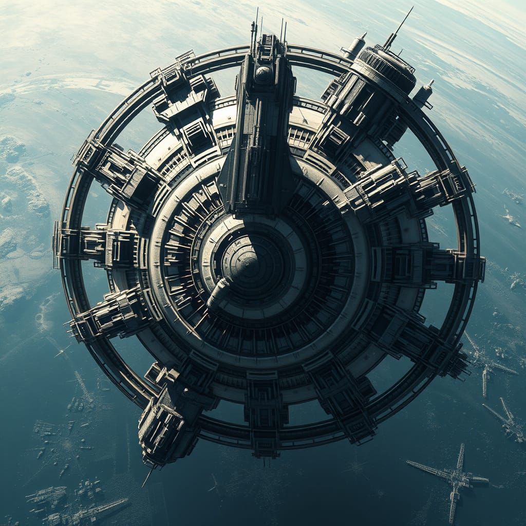 Ancient Rakatan Orbital Facility in Geostationary ... - AI Art