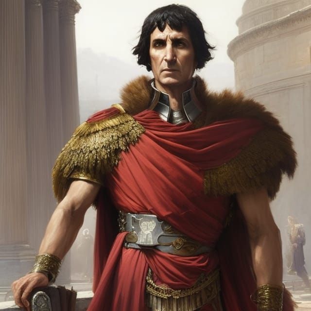 Collapsing Timelines: Julius Caesar as Napoleon - AI Generated Artwork - NightCafe Creator