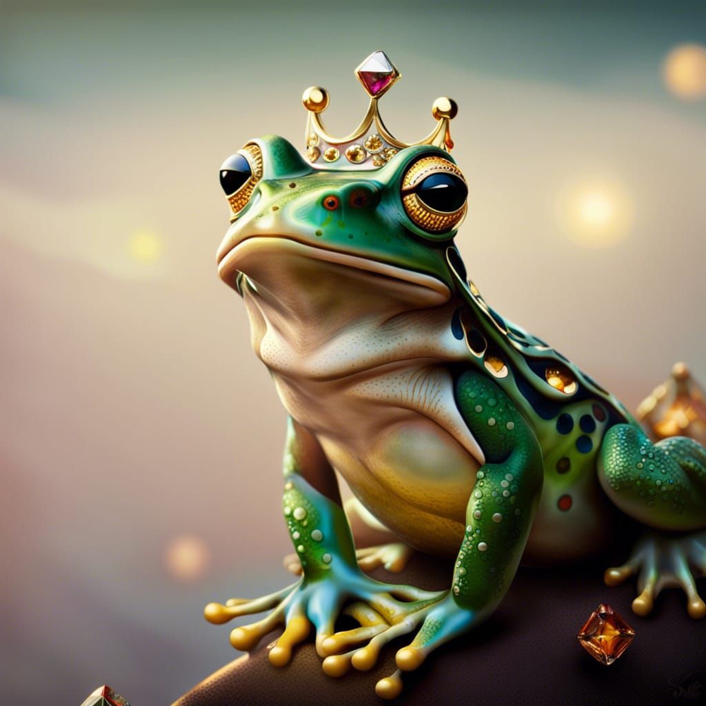The Royal Frog King. - AI Generated Artwork - NightCafe Creator