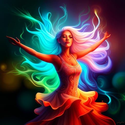 Dancing Girl - AI Generated Artwork - NightCafe Creator