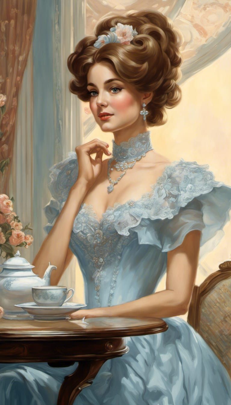 Victorian lady - AI Generated Artwork - NightCafe Creator