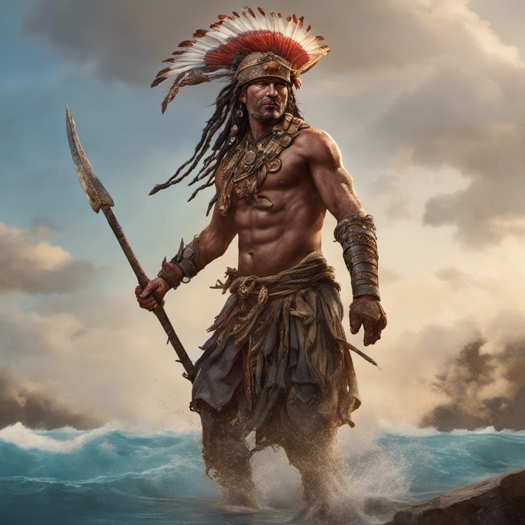 Turks and Cacos Islander Warrior - AI Generated Artwork - NightCafe Creator