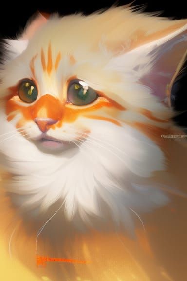 Awe sad kitty ran out of catnip - AI Generated Artwork - NightCafe Creator