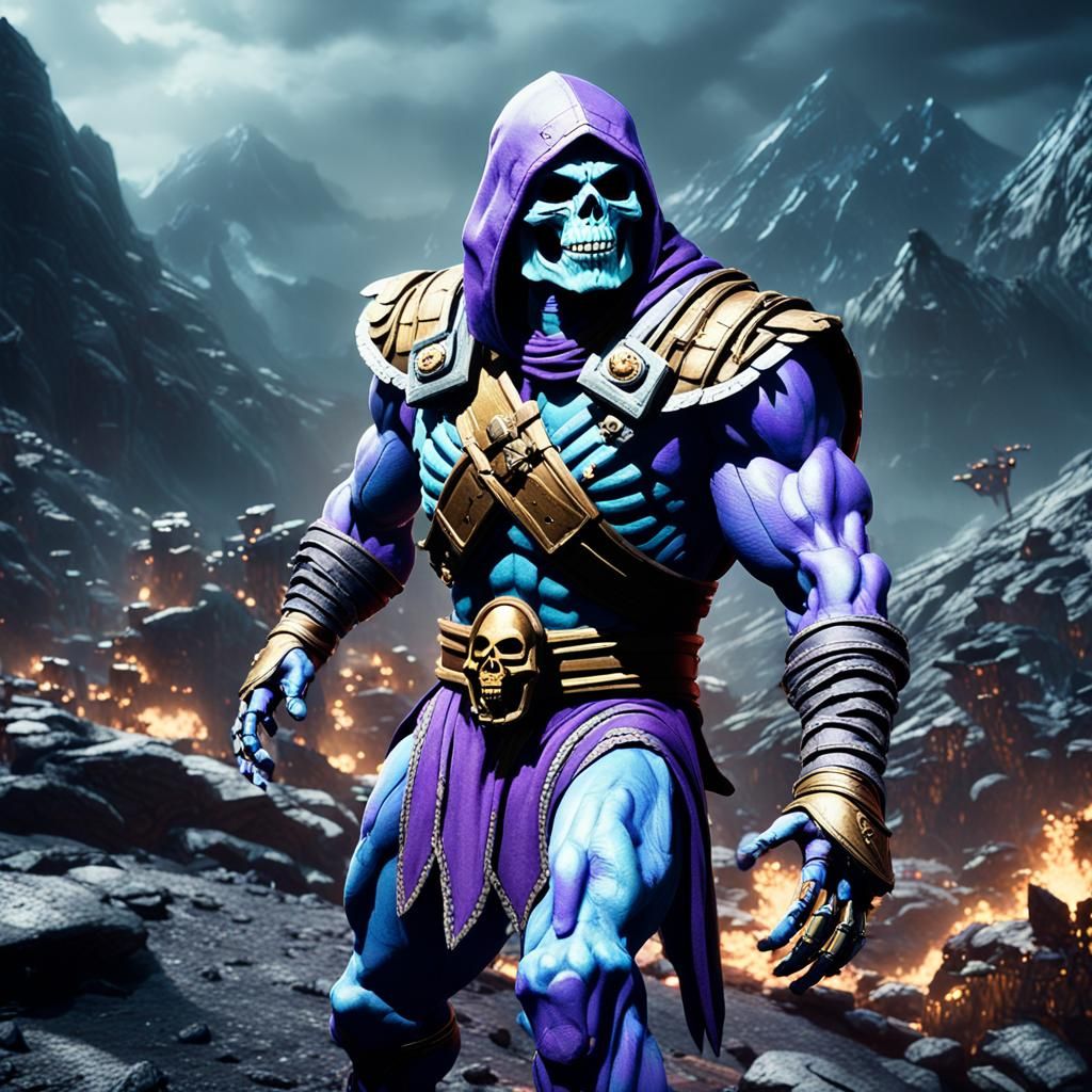 Skeletor In The Mortal Kombat Video Game Epic cinematic brilliant ...