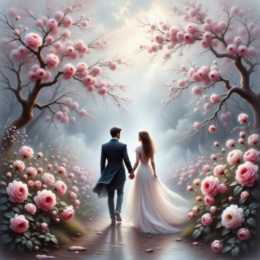 Walking away after dancing a waltz