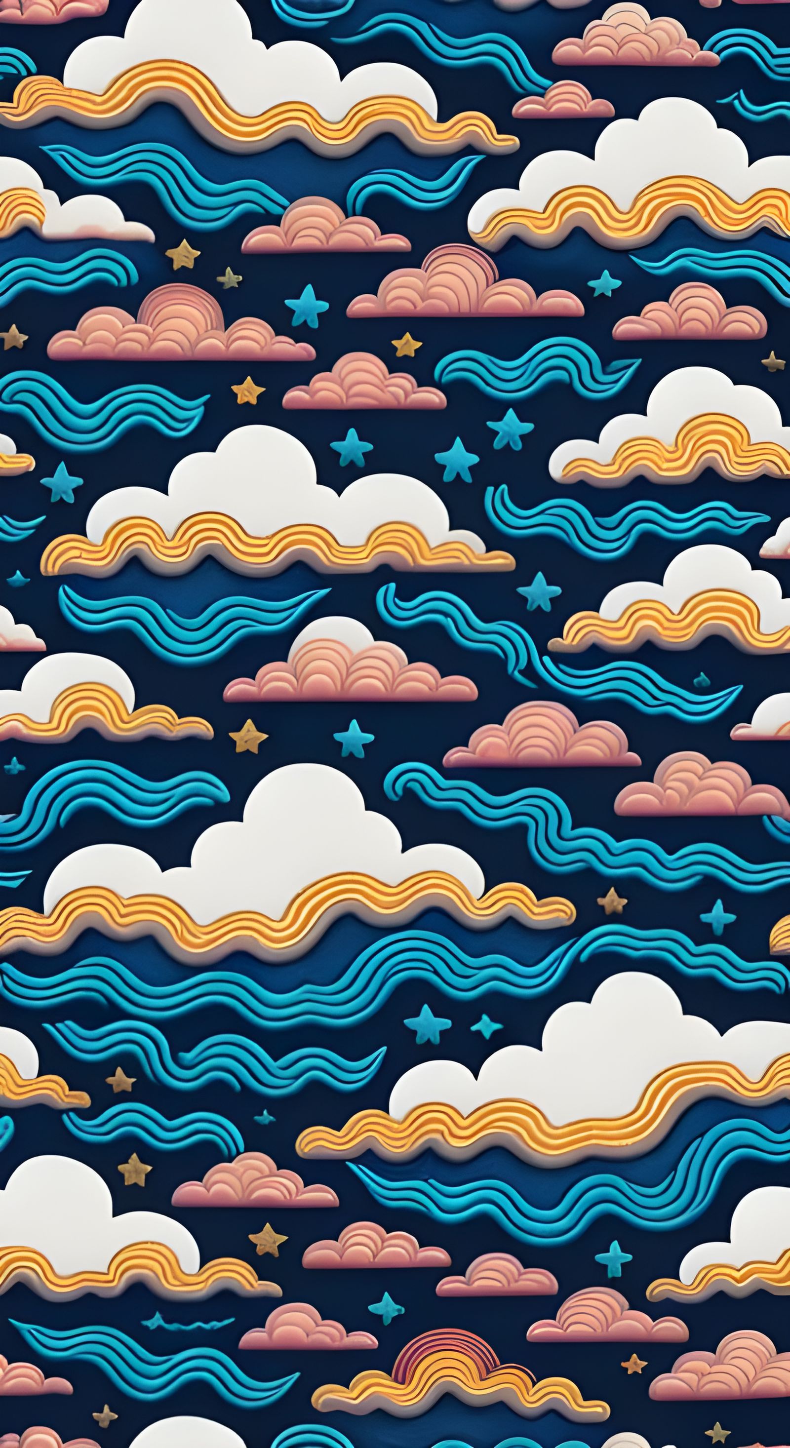 Clouds Pattern - AI Generated Artwork - NightCafe Creator