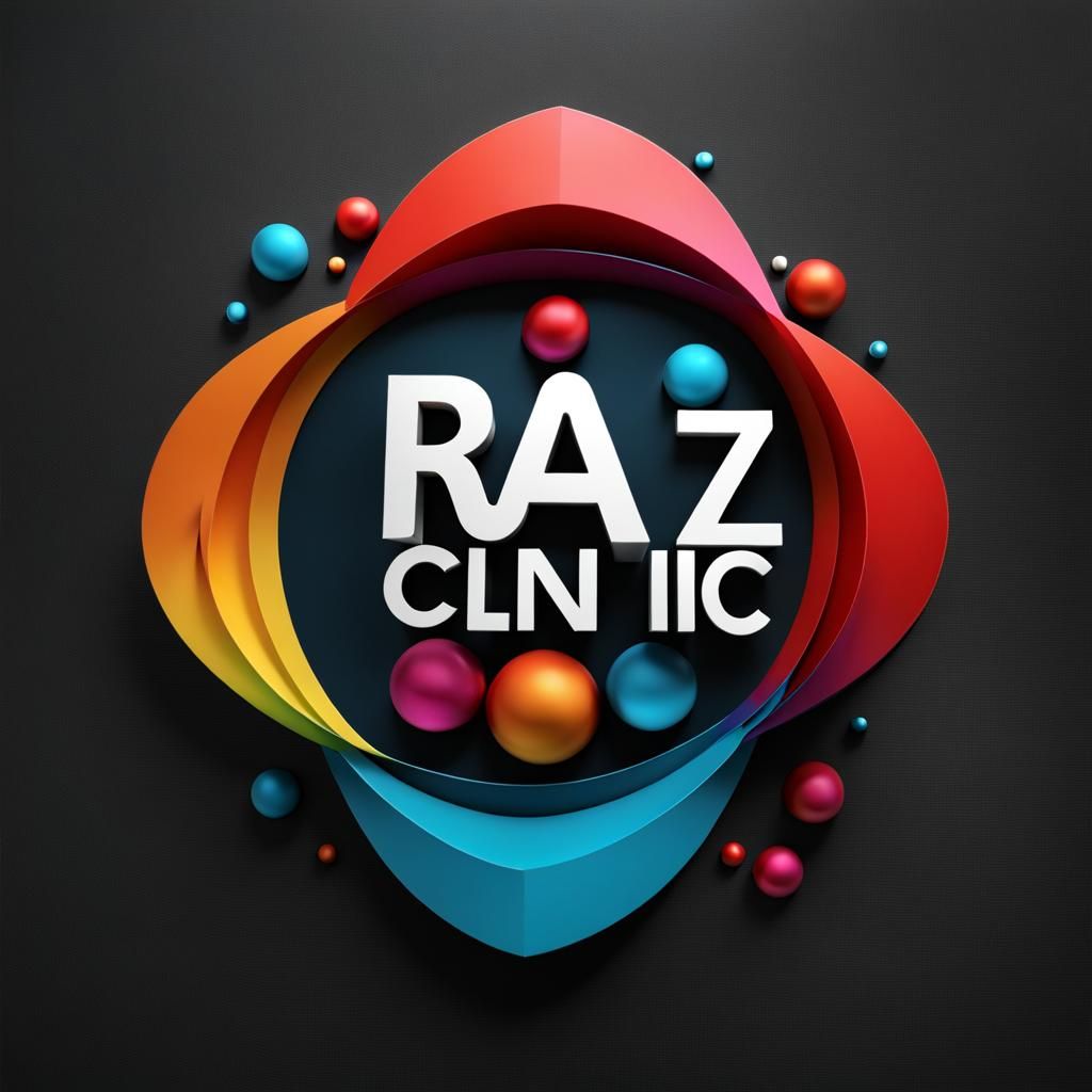 Razi Clinic - Razi Clinic 3D Logo Rendering
