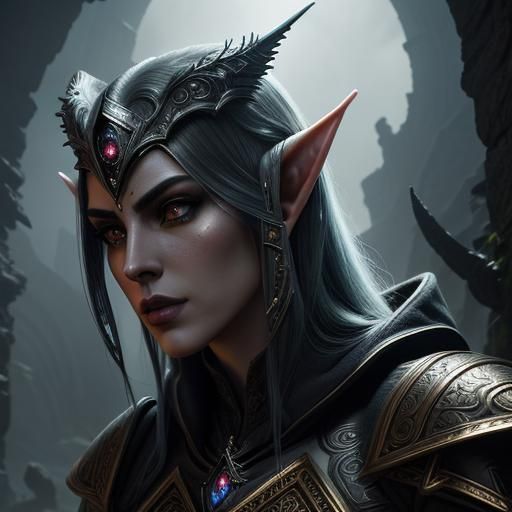 Altmer, elder scrolls high elf - AI Generated Artwork - NightCafe Creator