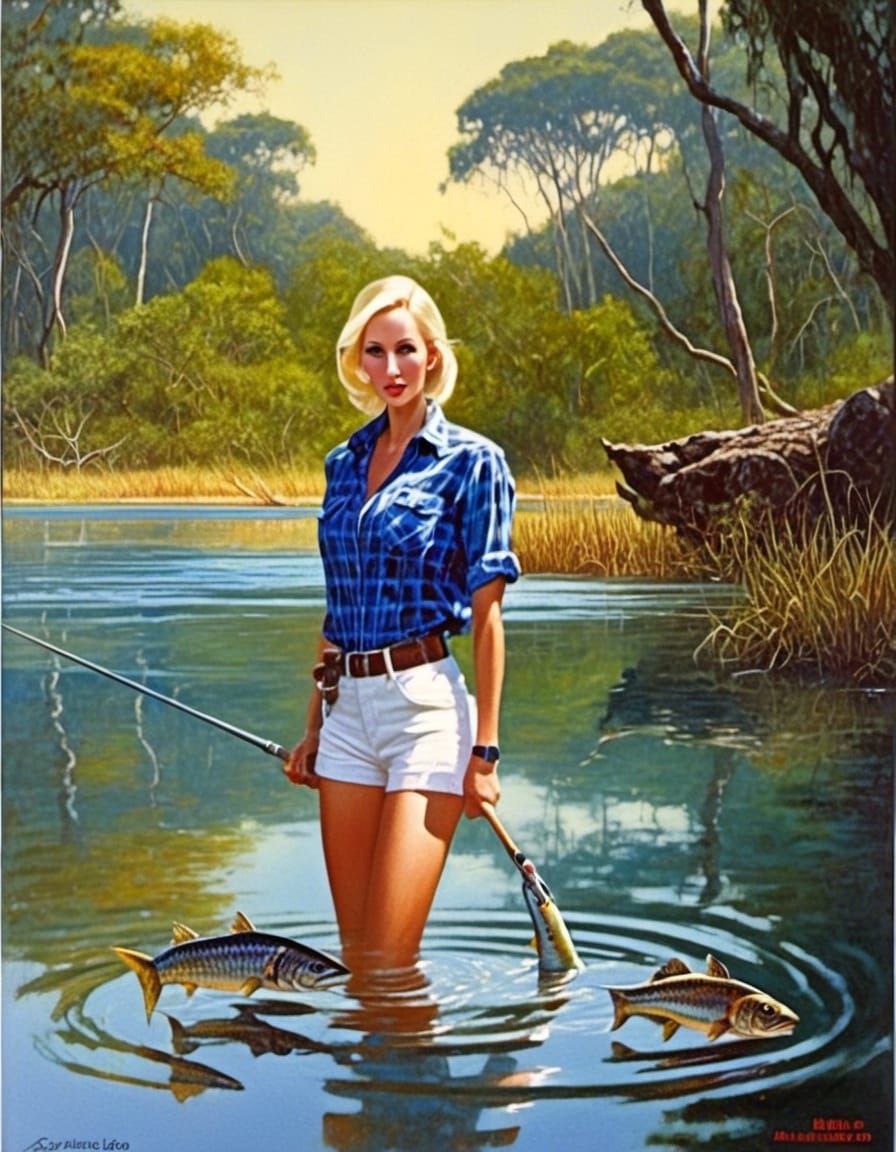 lovely alluring Joe Jusko painting, Swedish blonde, big gaunt ...