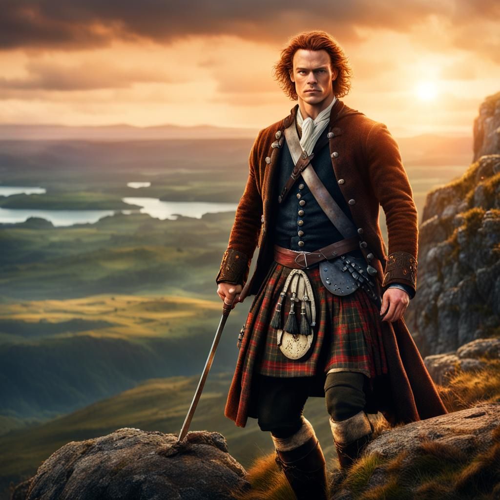 Jamie Fraser from Outlander - AI Generated Artwork - NightCafe Creator