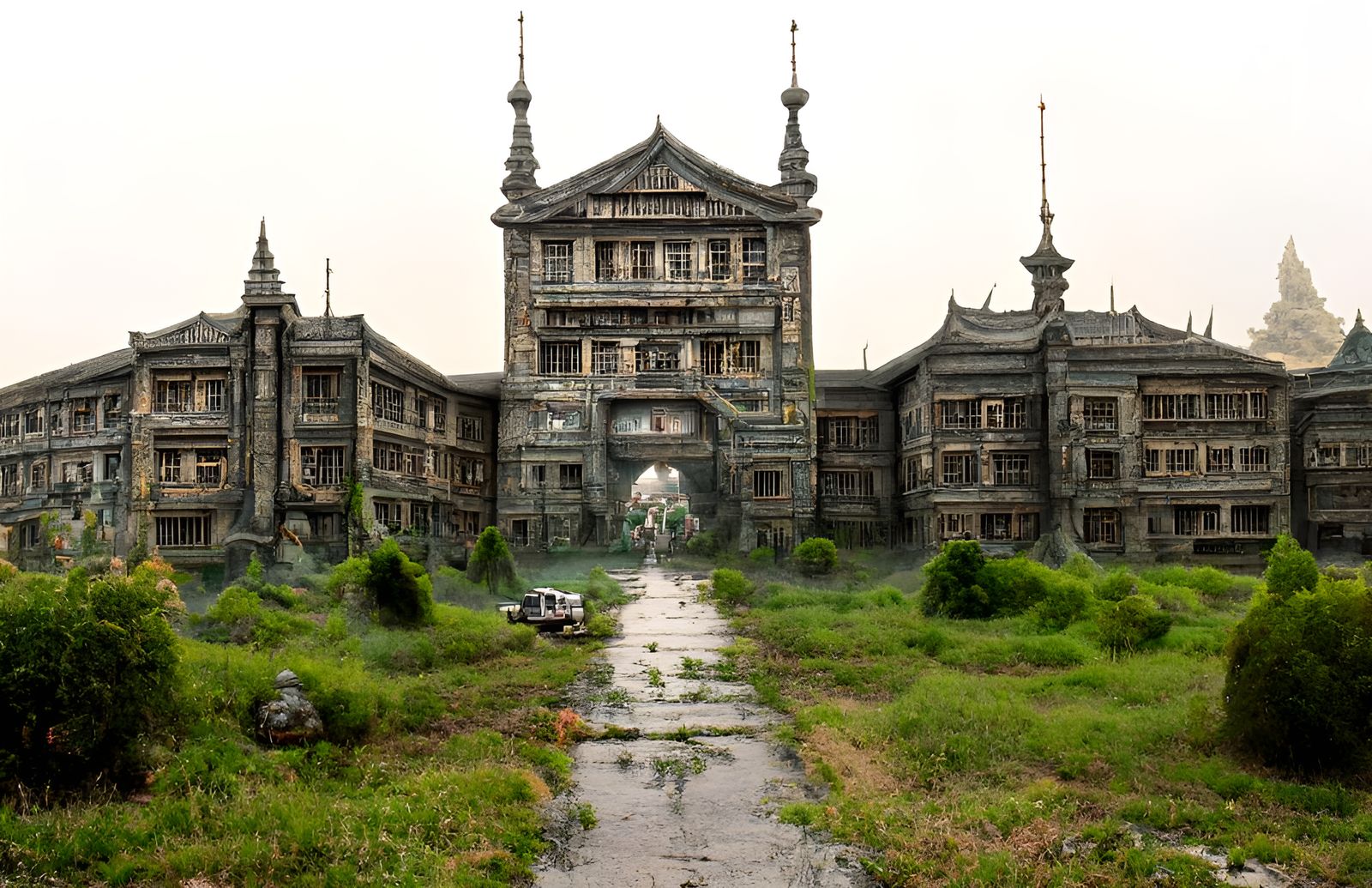 Elaborate Mental Asylum | - AI Generated Artwork - NightCafe Creator