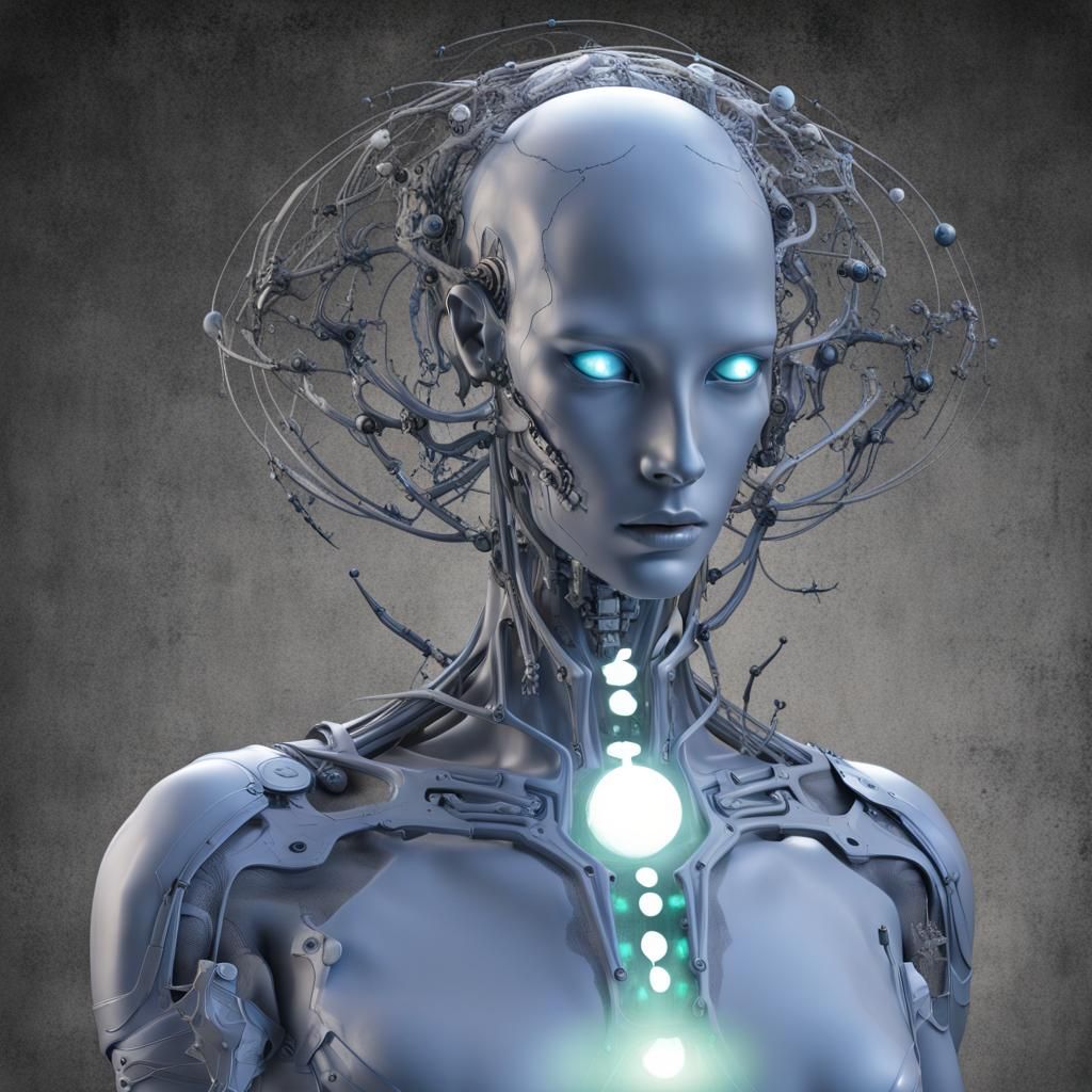 Alien Android Neurality - AI Generated Artwork - NightCafe Creator