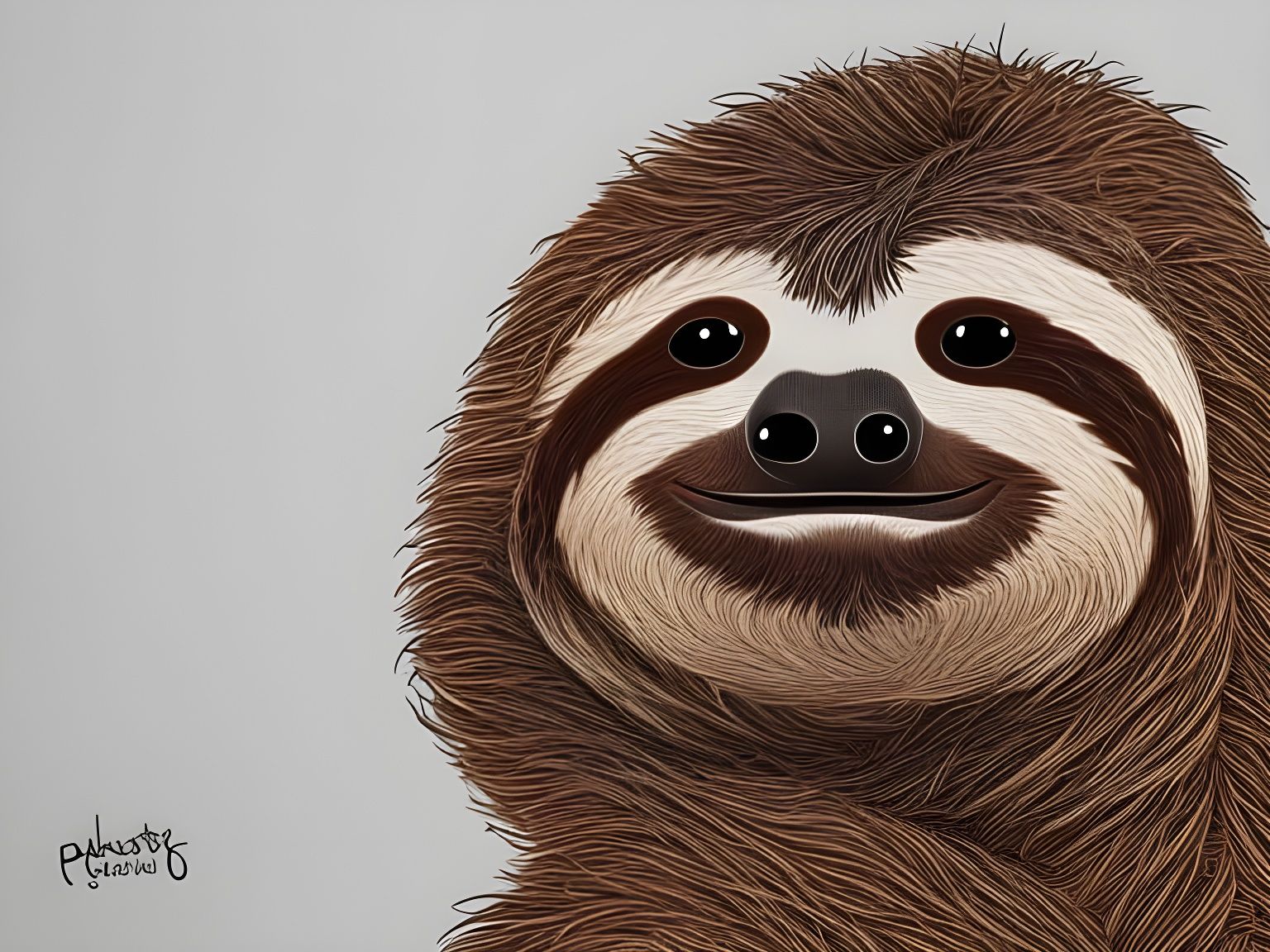 an art piece that showcases the unique features and personalities of ...