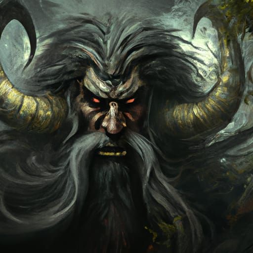 Dark god of the forest - AI Generated Artwork - NightCafe Creator