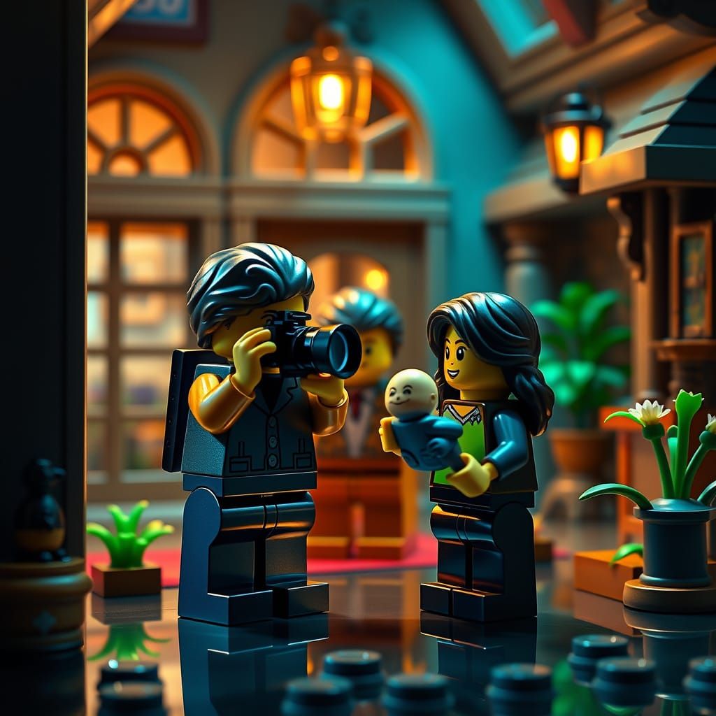 LEGO Minifig Photographer Captures Fantastical Est... - AI Art