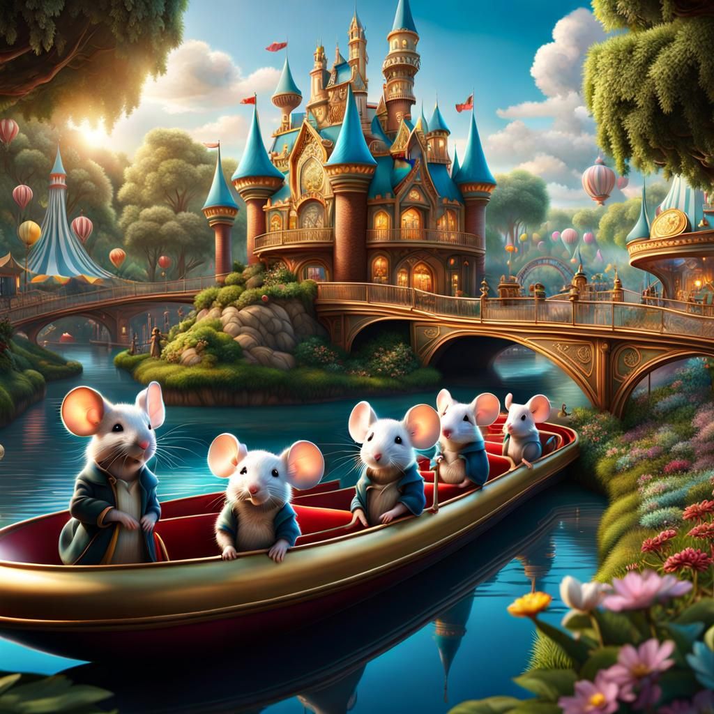 " Mouseville is an awesome theme park, we have paddled so far! " - AI ...