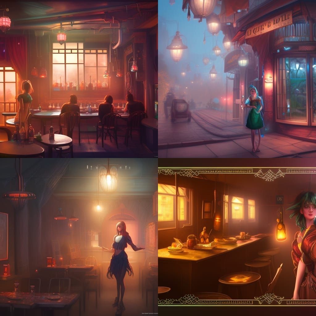 night cafe girl - AI Generated Artwork - NightCafe Creator