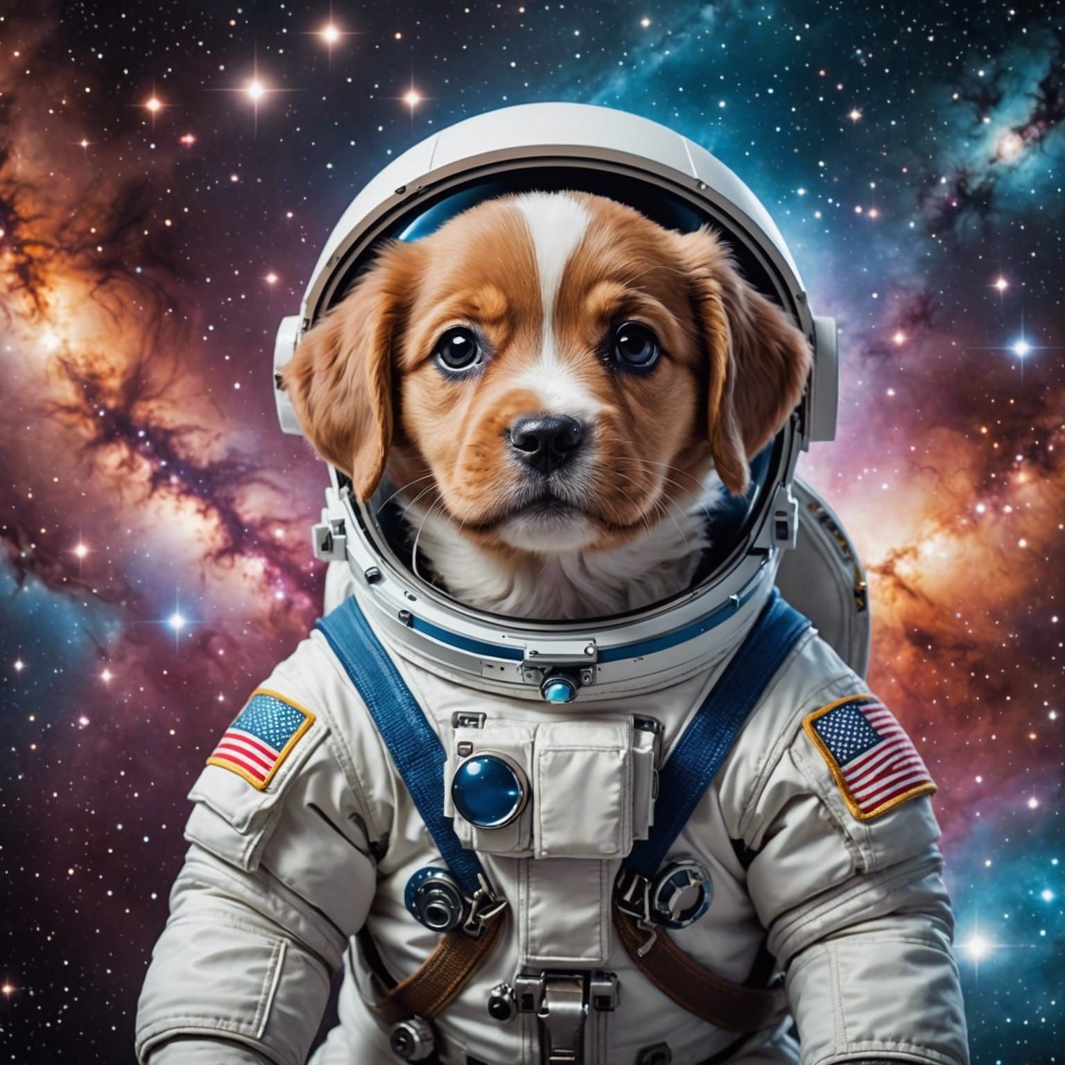 Astronaut Puppy - AI Generated Artwork - NightCafe Creator