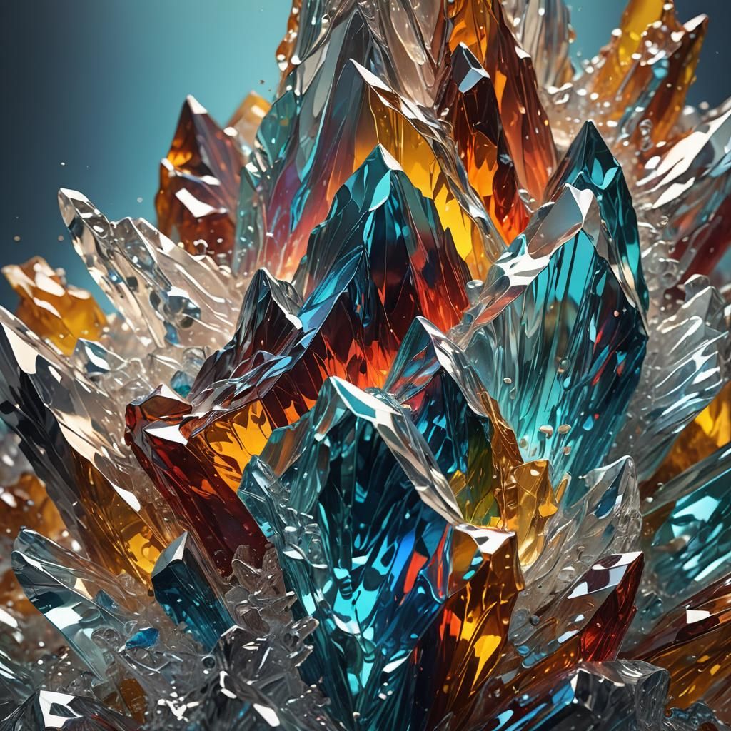 Glass Formation - AI Generated Artwork - NightCafe Creator