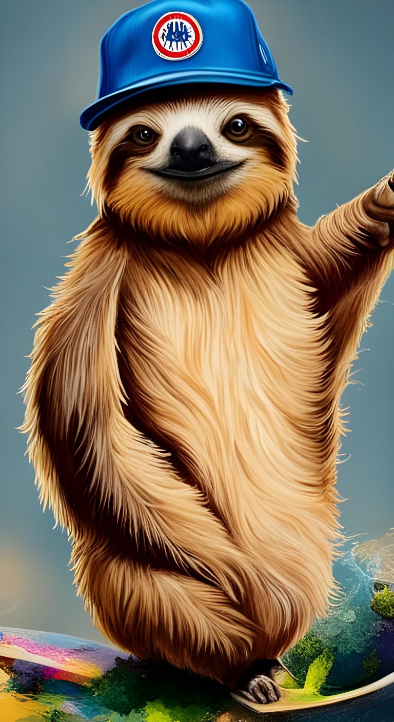 Sloth being himself & chillin' outloud! - AI Generated Artwork ...