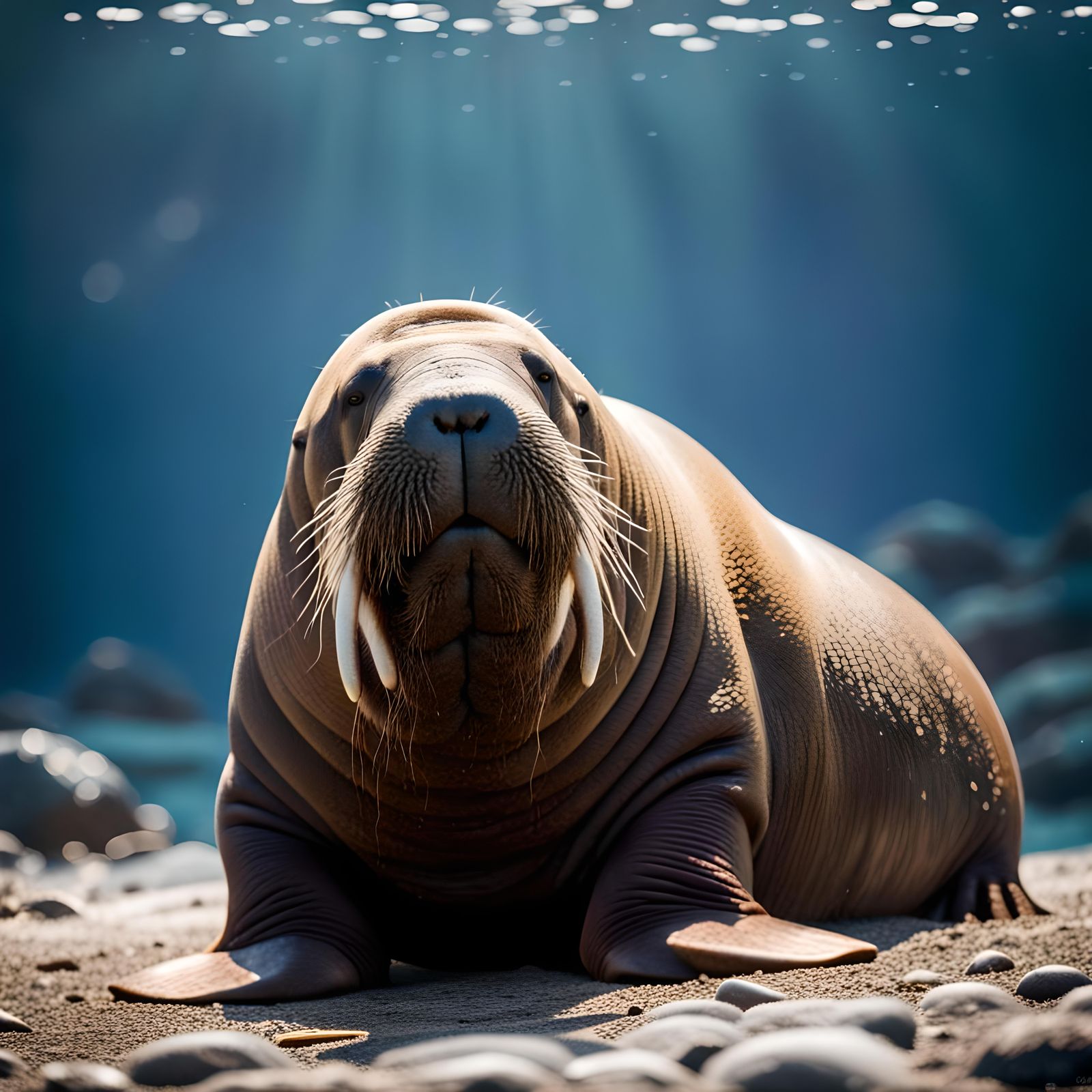 Wildlife Photography: Walrus - AI Generated Artwork - NightCafe Creator