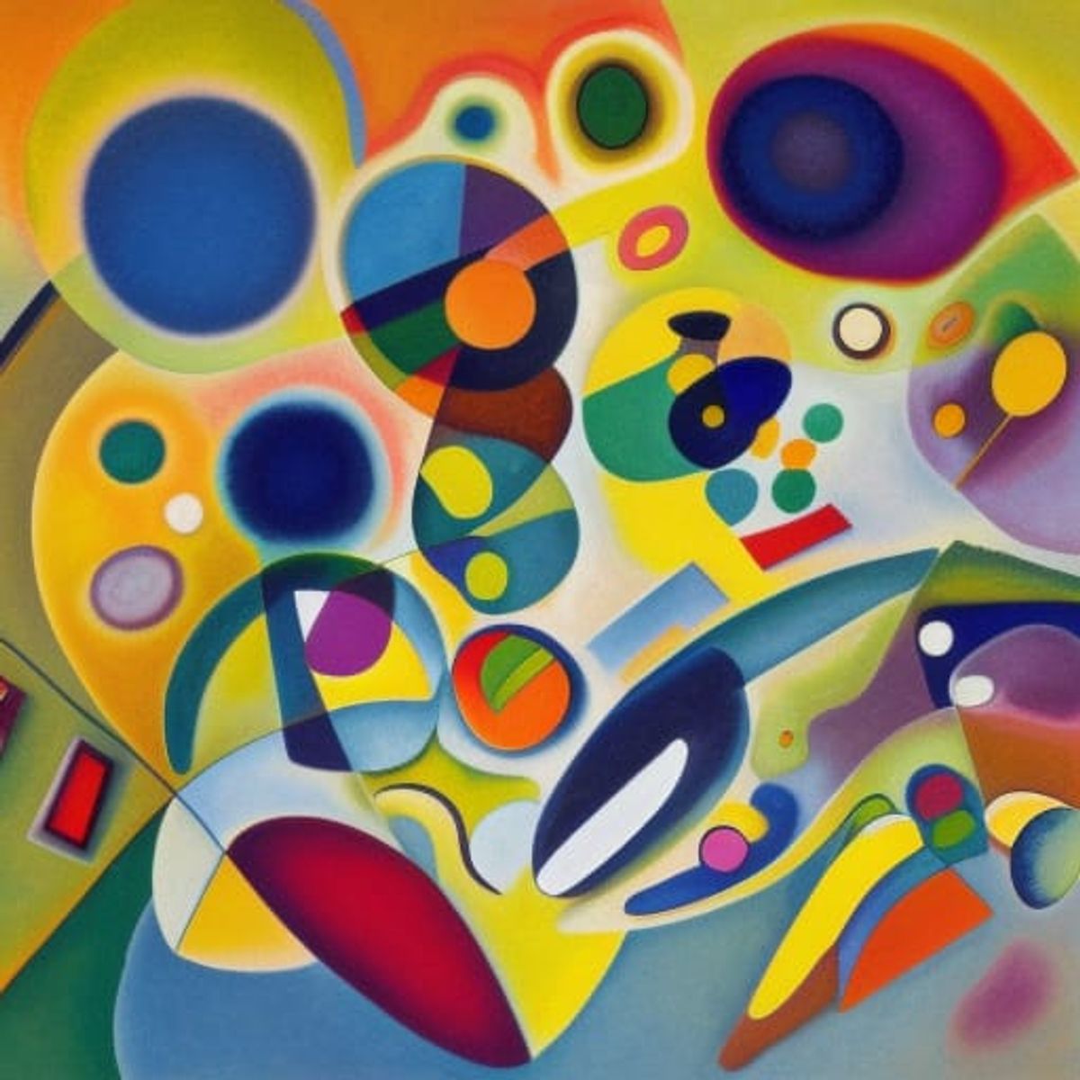 Kandinsky ovals - AI Generated Artwork - NightCafe Creator