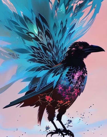 Majestic raven - AI Generated Artwork - NightCafe Creator