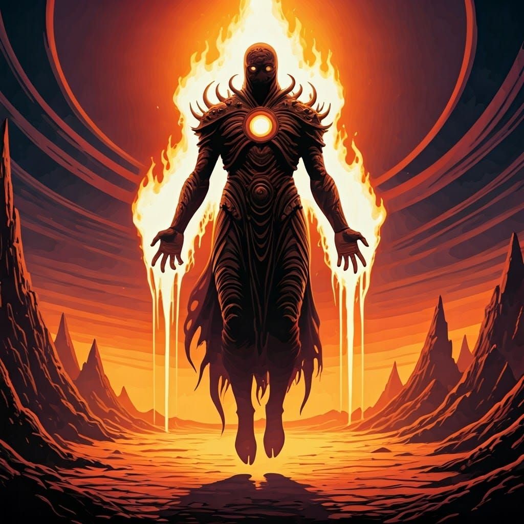 Eldritch - Cosmic Horror God in Comic Book Style