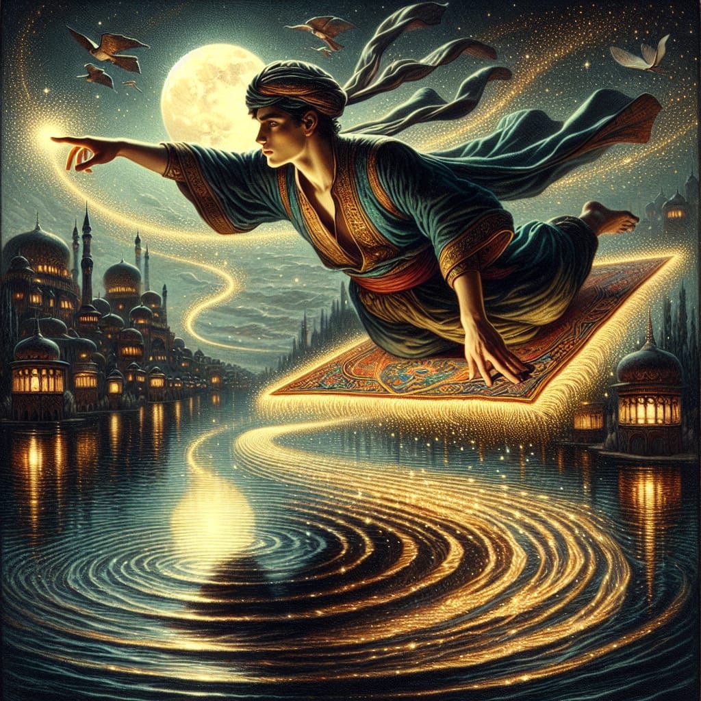 Flying carpet - AI Generated Artwork - NightCafe Creator