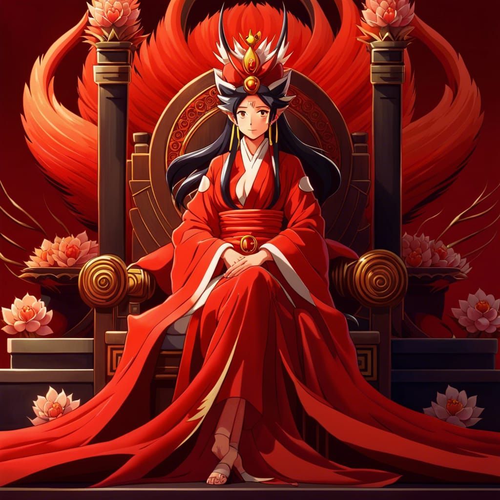 Kitsune Queen #2 - AI Generated Artwork - NightCafe Creator