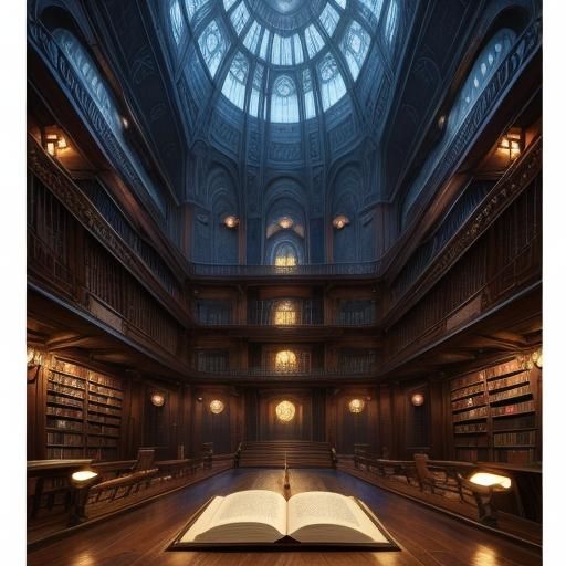 Library - AI Generated Artwork - NightCafe Creator