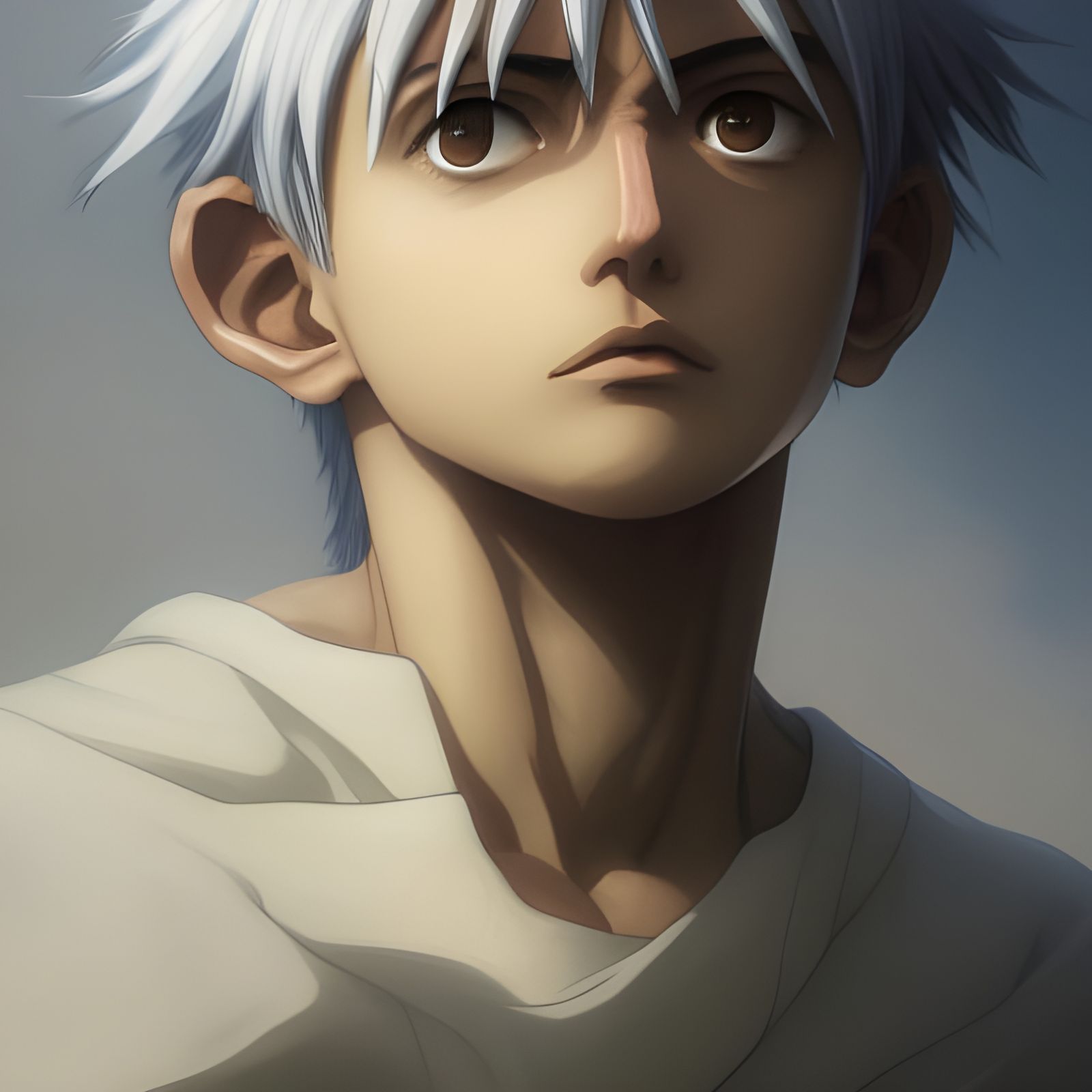 Killua but attack on titan - AI Generated Artwork - NightCafe Creator