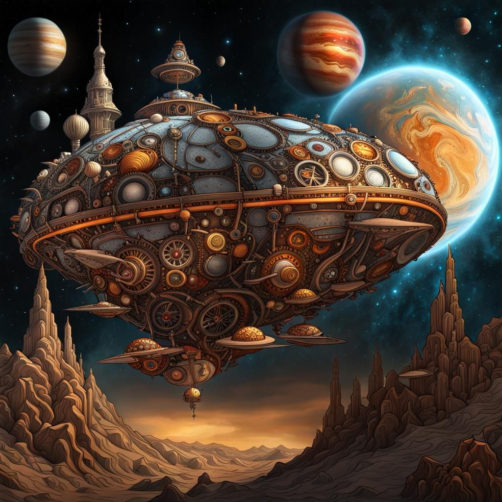 Spaceship - AI Generated Artwork - NightCafe Creator