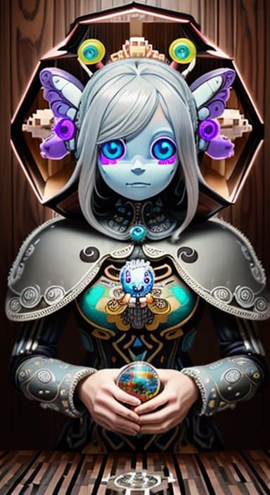 She Just Looked at the Prompt - Steampunk Cyborg Paladin in ...