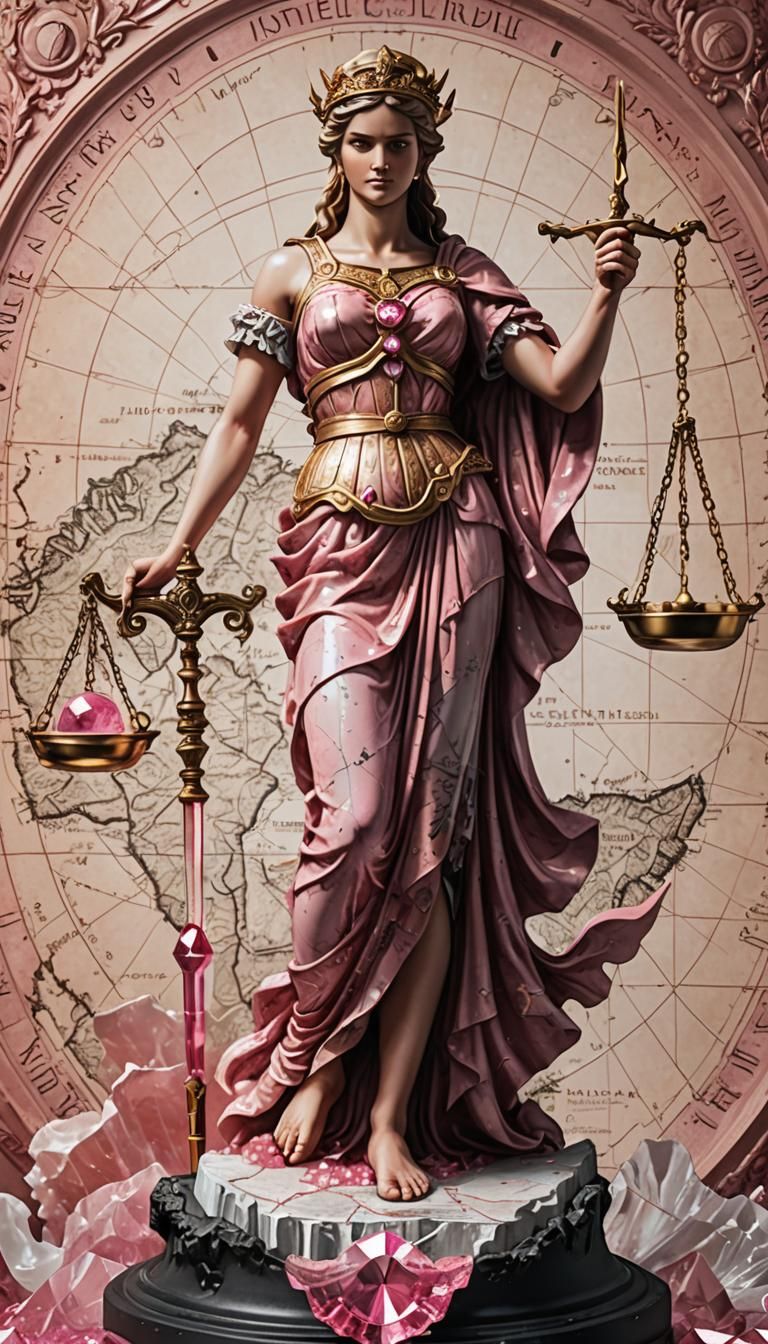 pink crystal Themis - AI Generated Artwork - NightCafe Creator