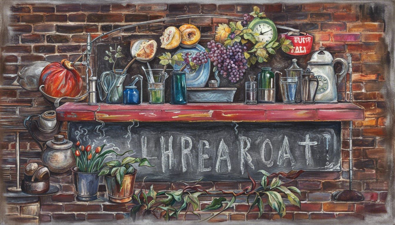 Chalk Art, Menu Comida Casera - AI Generated Artwork - NightCafe Creator