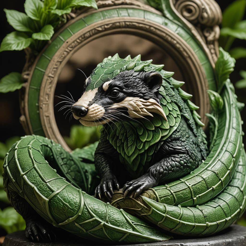 Scaly Badger II - AI Generated Artwork - NightCafe Creator