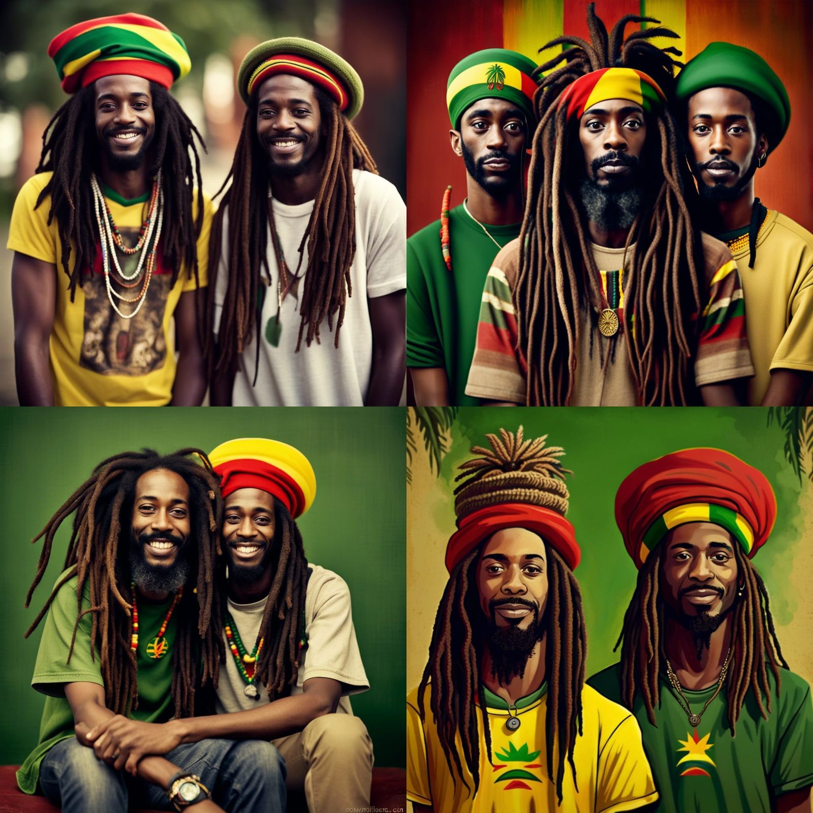 Friends Rastafarian - AI Generated Artwork - NightCafe Creator