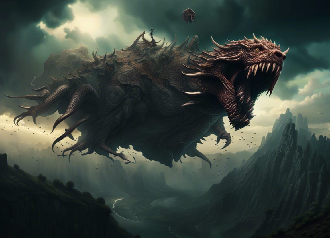 Flying Devourer - AI Generated Artwork - NightCafe Creator