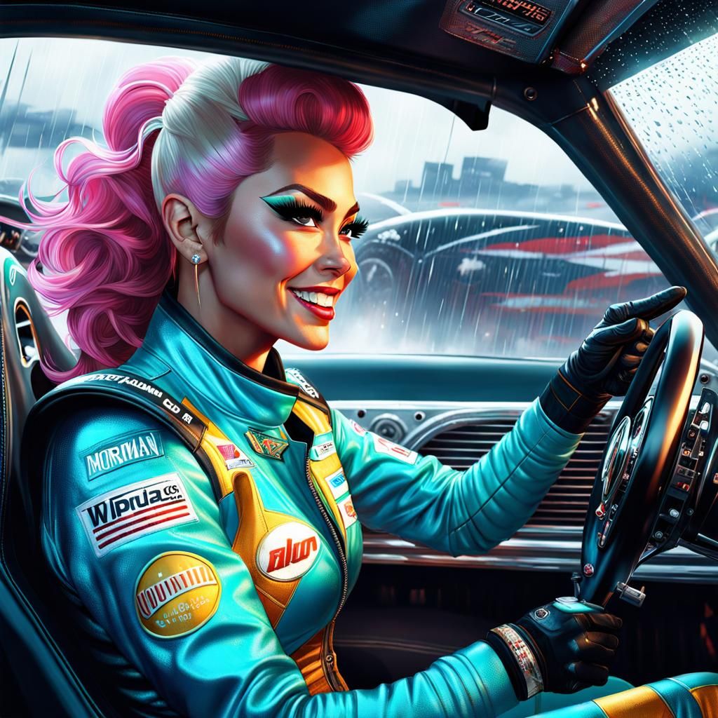 Drag (Racing) Queen - AI Generated Artwork - NightCafe Creator