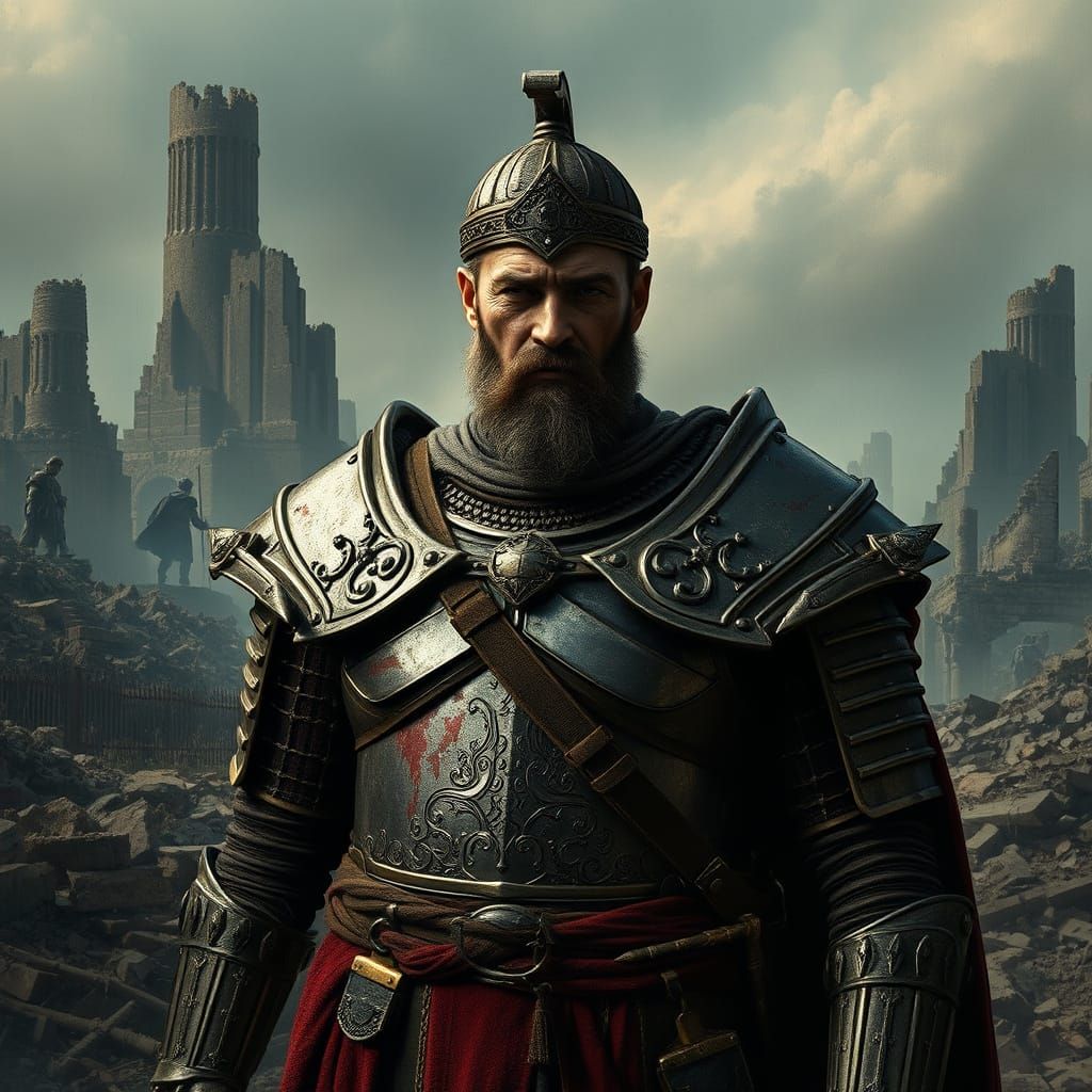 Imperial Legate in War-Torn Cyrodiil, Classical Po... - AI Art