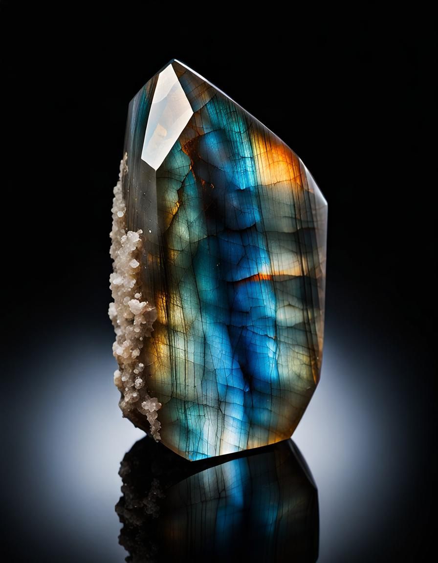 The Crystal Collection: Labradorite - AI Generated Artwork - NightCafe Creator